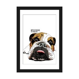 iCanvas "B-tch Please English Bulldog" by Sketch and Paws - Bed Bath & Beyond - 37412206